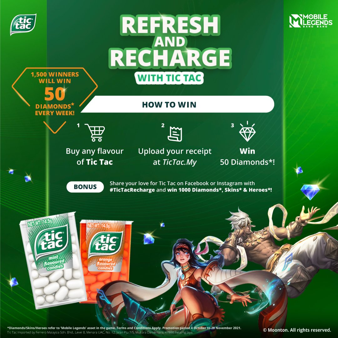 Nak Menang 1,500 Aset Mobile Legends? Jom Join Refresh & Recharge ...
