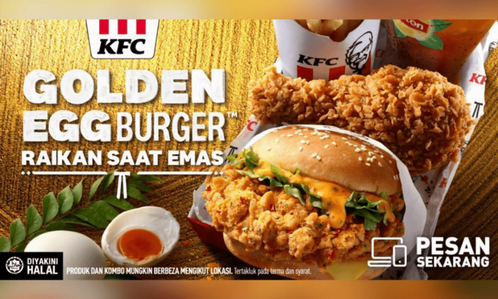 Raikan Saat Keemasan Bersama Burger Terbaru KFC Golden Egg. Rasanya ...