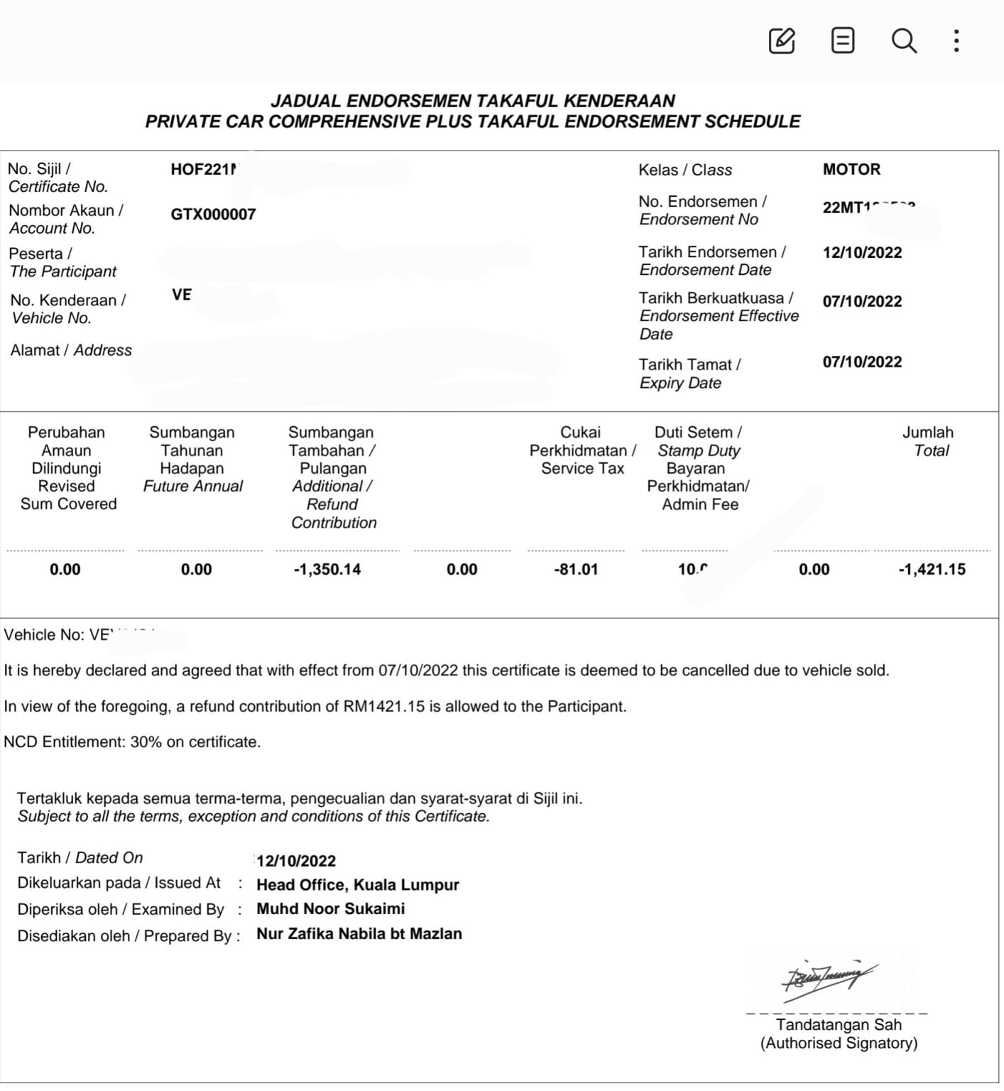 Rugi Beribu Ringgit Lepas Jual Kereta Sebab Lupa Refund Balik Insuran ...