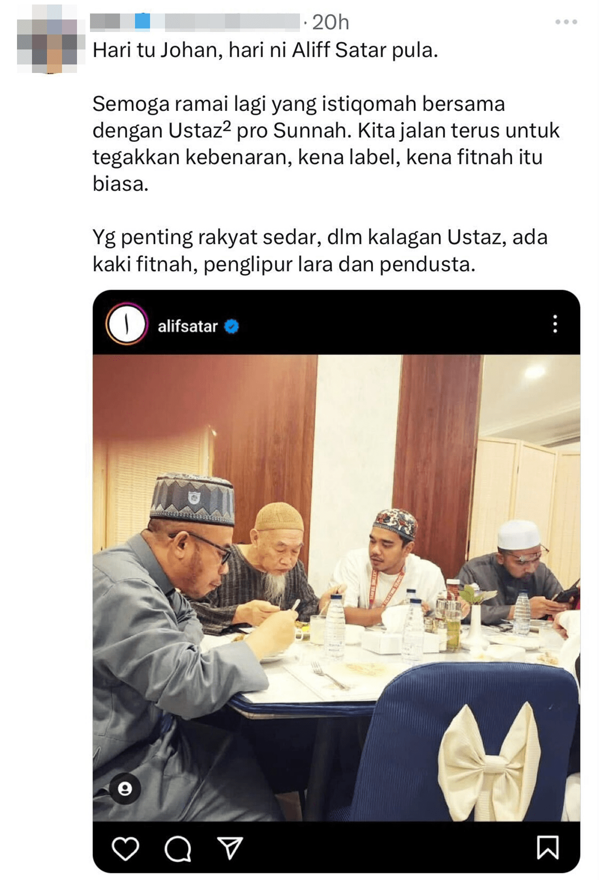 Alif Satar Kongsi Gambar Bersama Dua Agamawan Ini Tapi Ramai Pula Tak ...