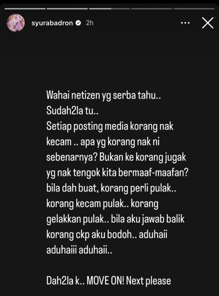 “Bila Dah Buat, Korang Perli Pulak” – Syura Tak Faham Netizen Nak Apa ...