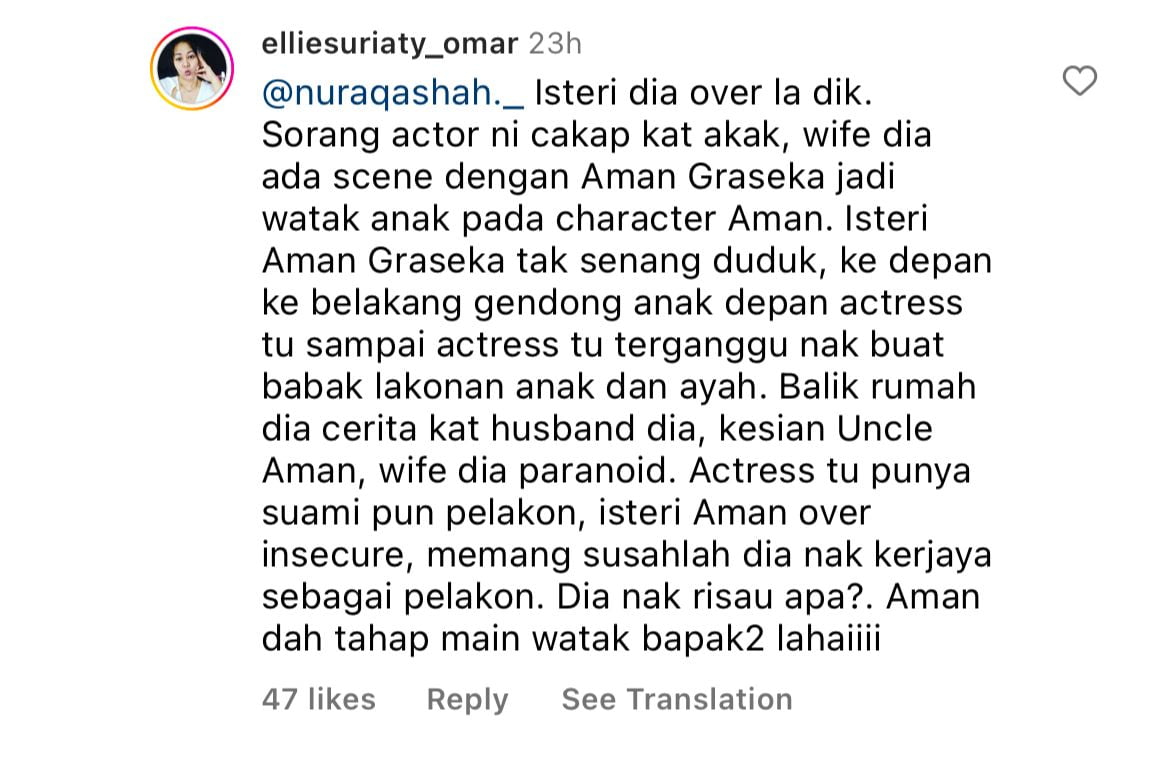 Ellie Suriaty Dedah Isteri Aman Graseka Tak Bagi Berlakon, Kena ‘Gari ...
