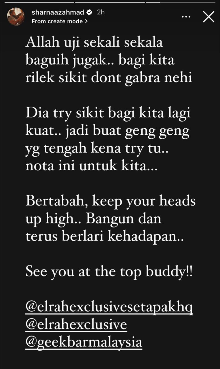 “Sabar, Allah Uji Sekali Sekala Bagus Juga” – Sharnaaz Ahmad | Oh ...