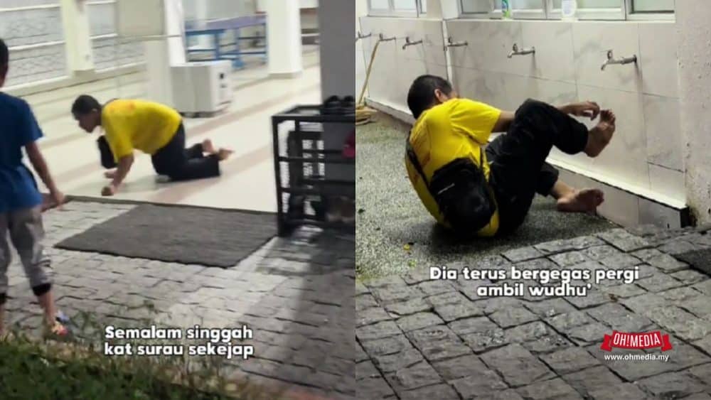 Sebak! Lelaki OKU Gagah Merangkak Ambil Wuduk Demi Solat Awal Waktu! | Oh! Inspirasi - Oh! Media
