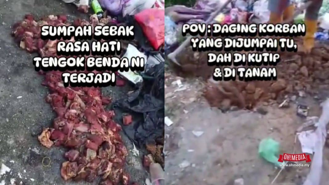 “Tak Beradab Betul” – Tular Daging Korban Hampir 20KG Dibuang Macam Sampah | Oh! Tidak - Oh! Media