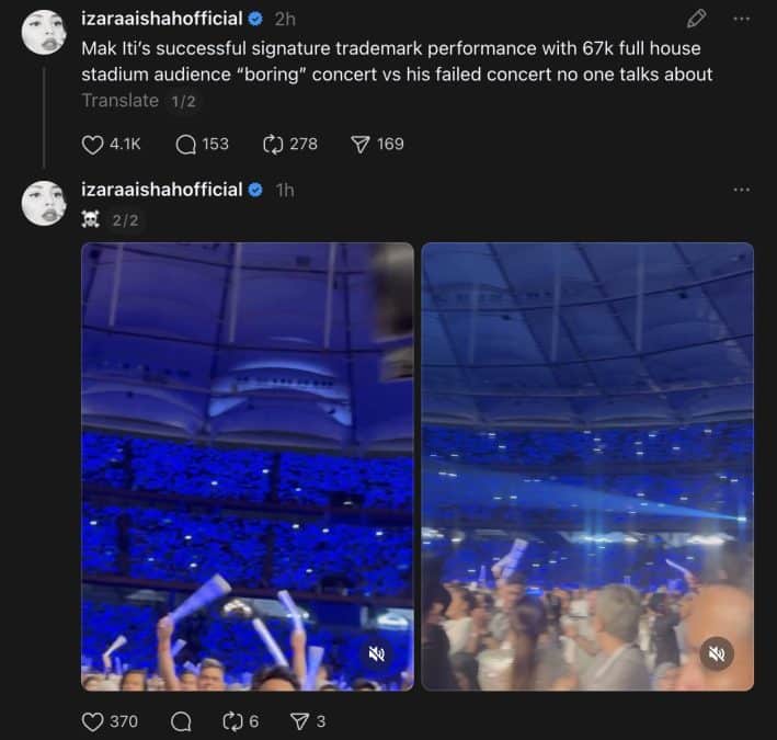 Izara Aishah ‘Sindir Balik’ Lepas Konsert Siti Nurhaliza Didakwa Ulang ...